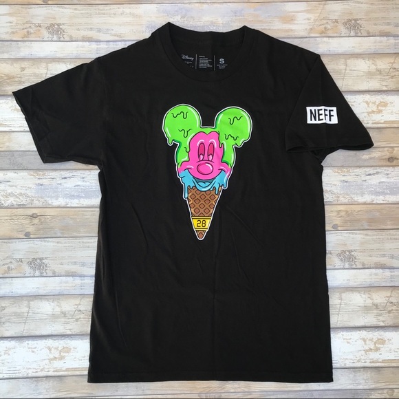 Neff | Shirts | Disney By Neff Mickey Mouse Ice Cream Cone Tshirt ...